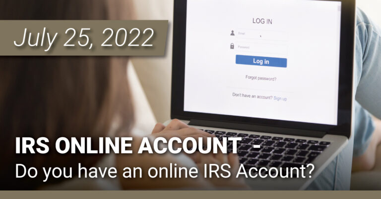IRS Online Accounts: Do you have an online IRS Account? | Pescatore ...