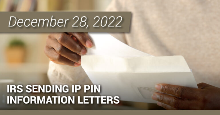 IRS Sending IP PIN Information Letters | Pescatore Cooper CPA ...